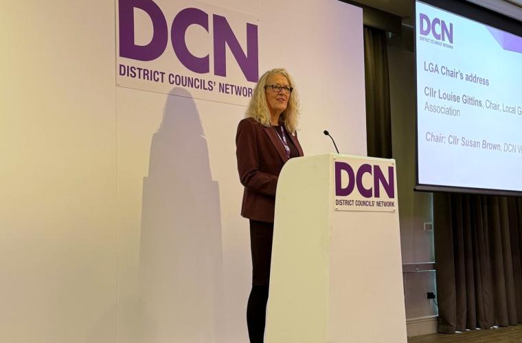LGA Chair Cllr Louise Gittins' speech to the District Councils' Network ...